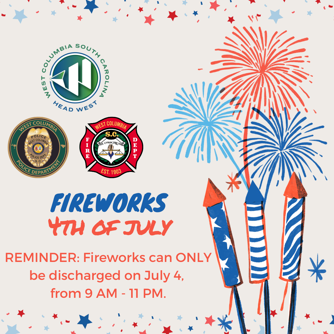 City of West Columbia Independence Day Office Closing, Sanitation ...