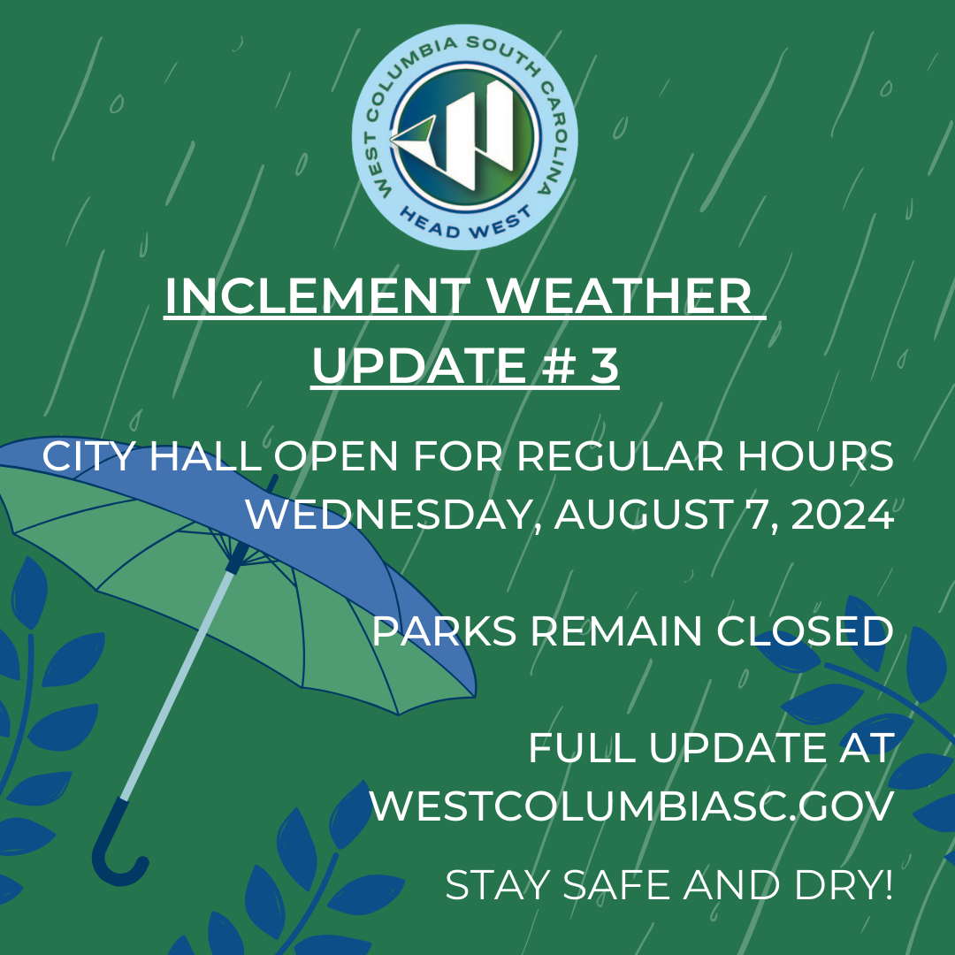 Tropical Storm Debby Inclement Weather Information #3: Closures and ...