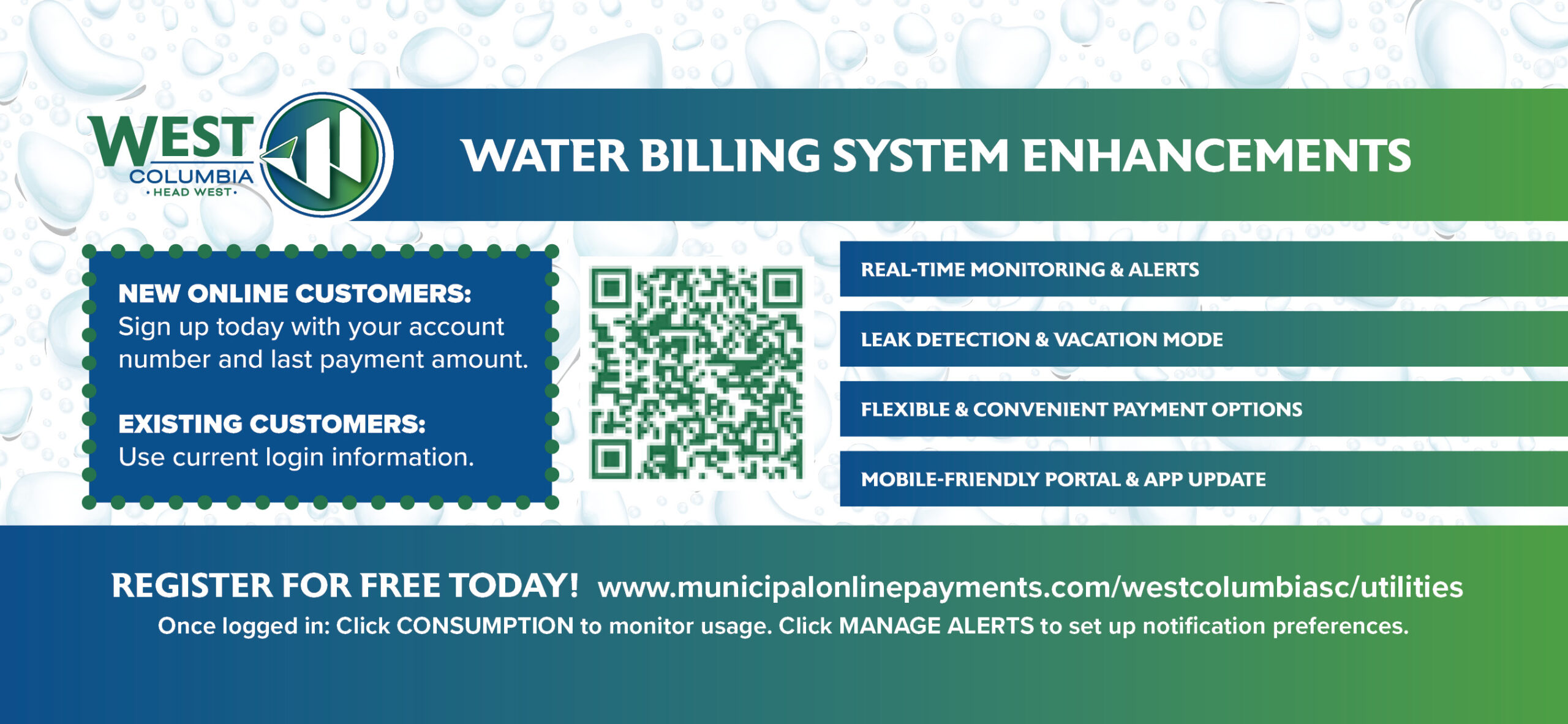 Water Customers - REGISTER NOW for the Enhanced Customer Portal! - City ...