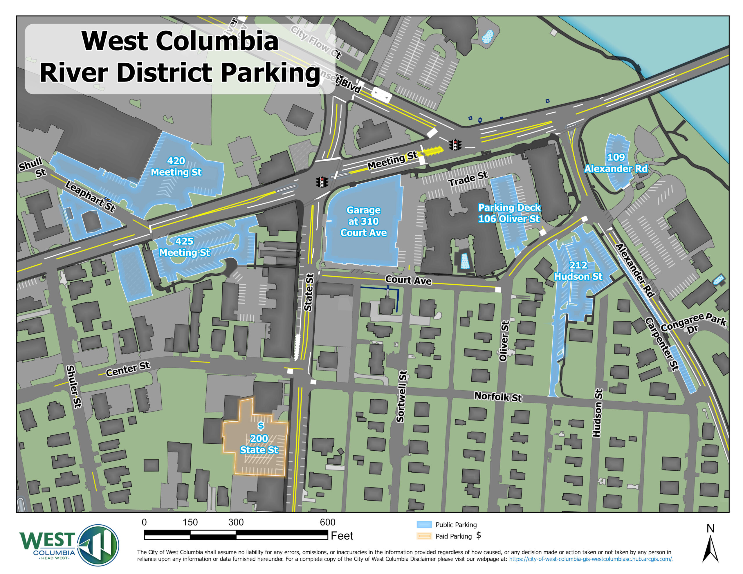 River District Parking Options - City of West Columbia
